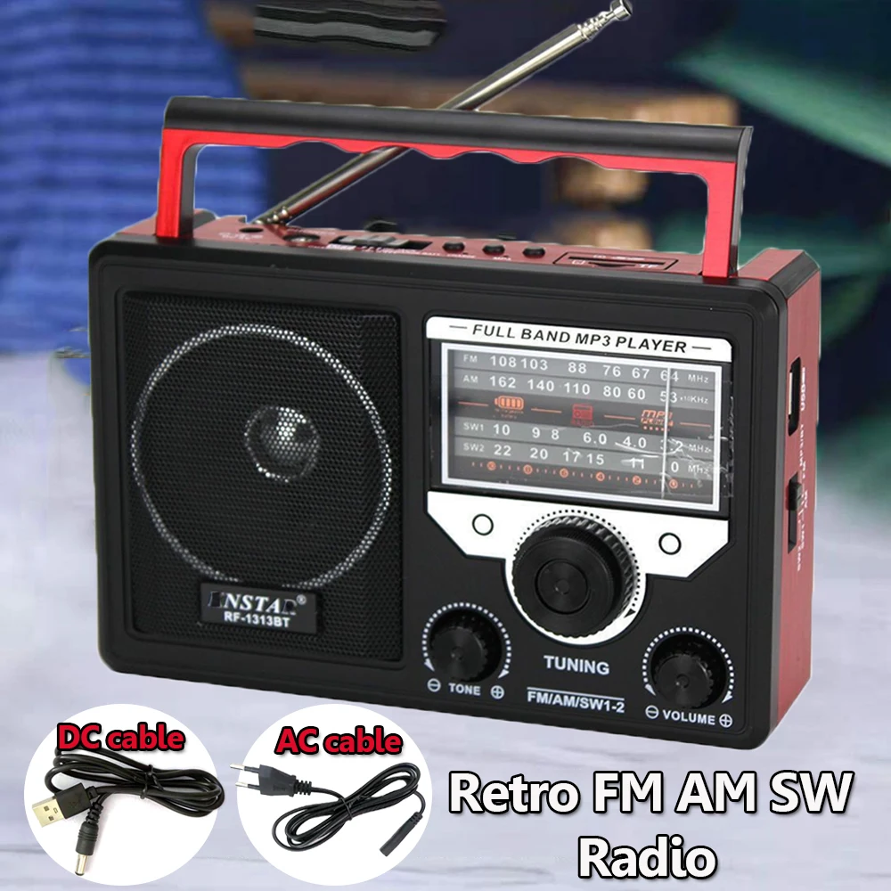 Portable-FM-AM-SW-Radio-High-Sensitivity-Word-Band-Radios-Receiver ...