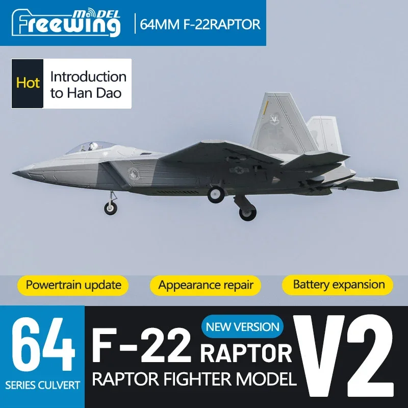 Freewing-Flying-Wing-Modelo-para-Adultos-Edf-Ducted-Jet-F-22-Raptor-V2 ...