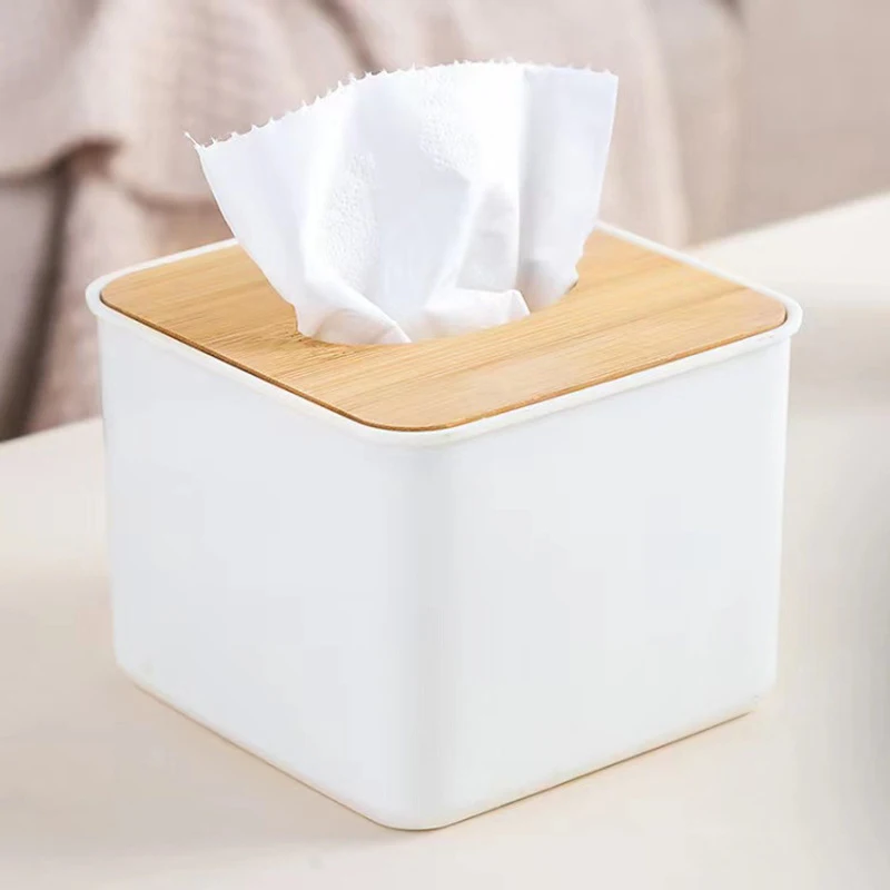 Home-Tissue-Paper-Dispenser-White-Tissue-Box-Napkin-Containers-With ...