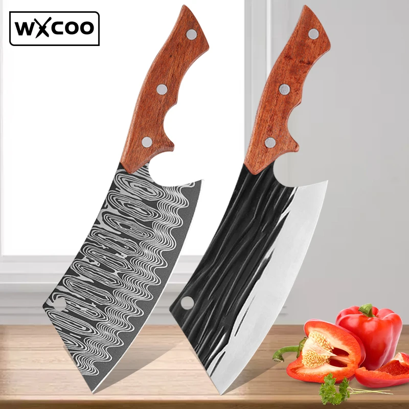 Forged-Meat-Cleaver-Kitchen-Chopping-Knives-High-Carbon-Steel-Boning ...