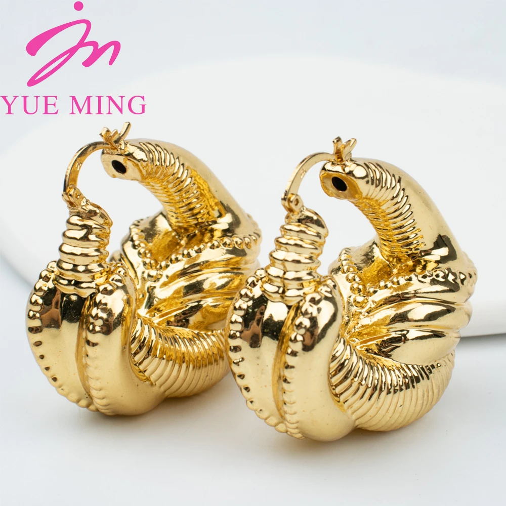 Hoop Earrings For Women Irregular Drop Earring Dubai Gold Plated ...