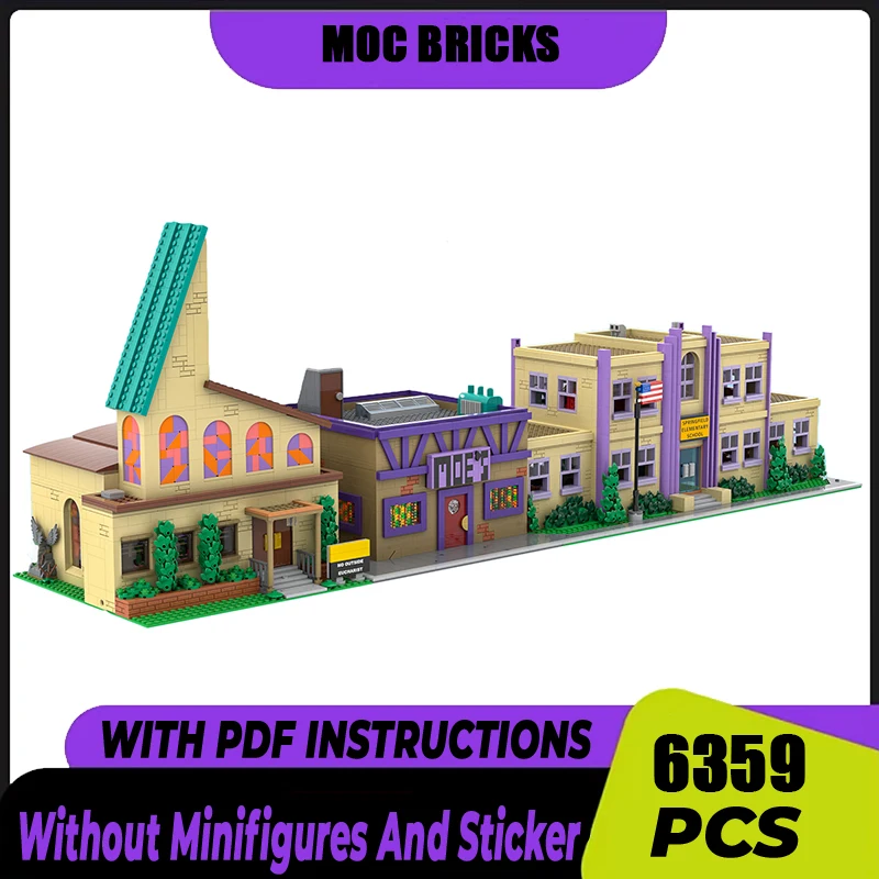 Moc-Building-Bricks-Springfield-Architecture-Model-Technology-Modular ...
