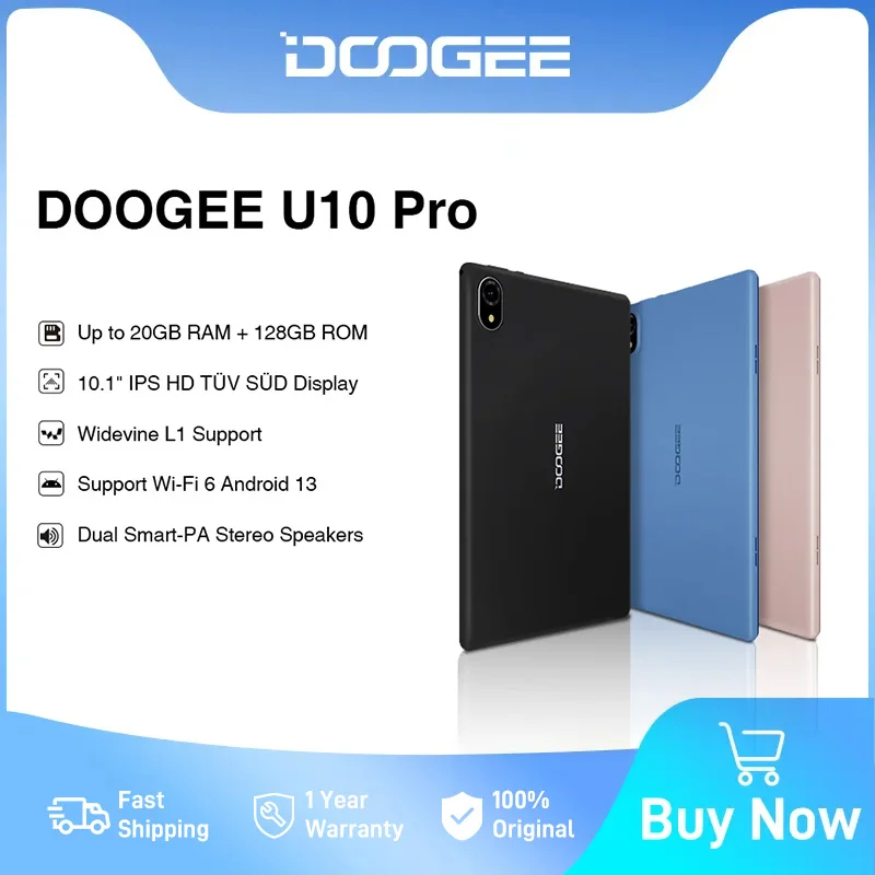 DOOGEE-Tablet-com-alto-falantes-duplos-U10-Pro-Tablet-10-1-IPS-TThru ...