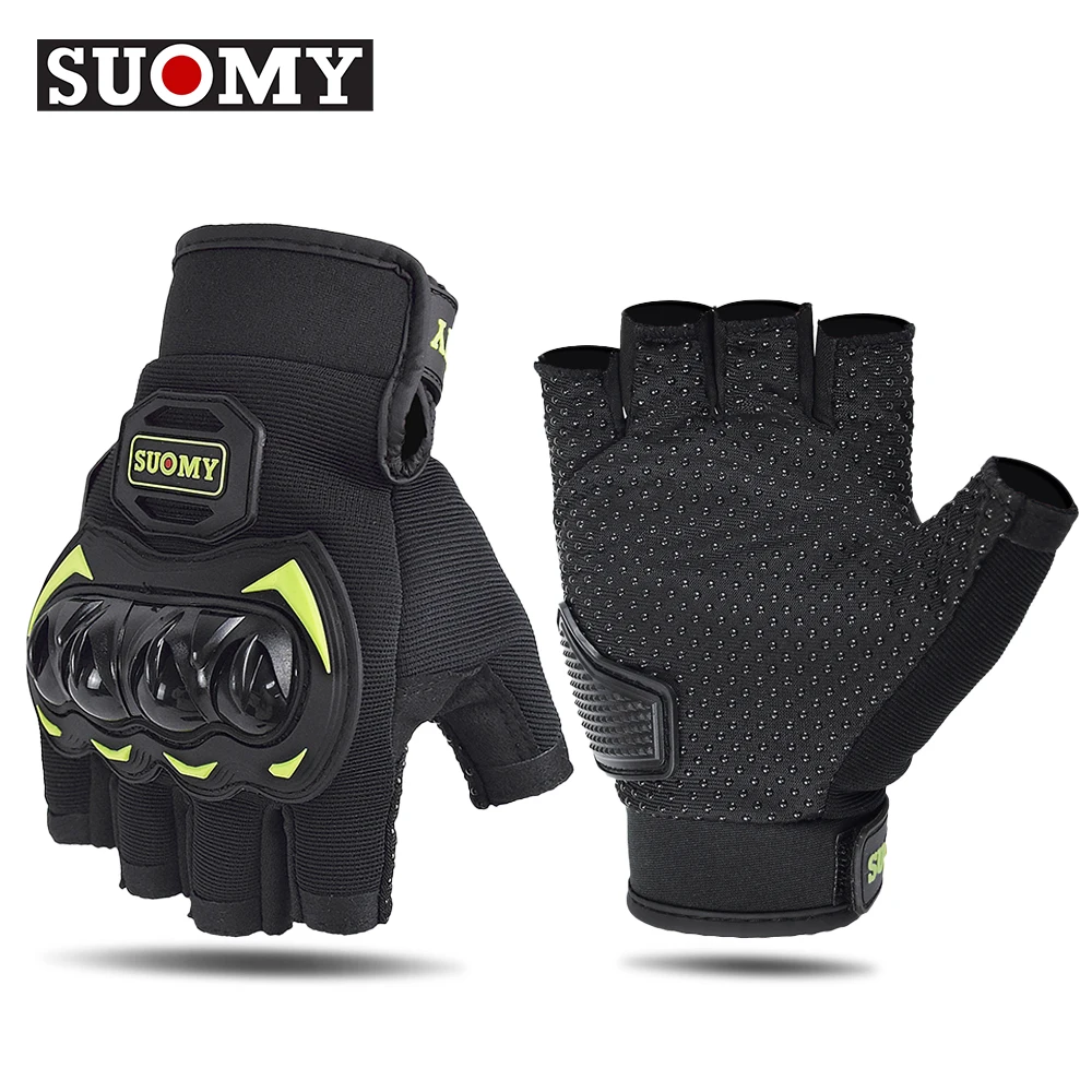 SUOMY-New-Riding-Motorcycle-Gloves-Half-Finger-Breathable-Motorcyclist ...