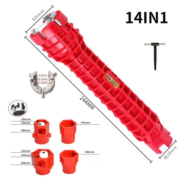 8 Az 1 -Es Csaptelep És Mosogató Telepítői Csavarkulcs Multifunkcionális Füstös Vízmelegítő ...