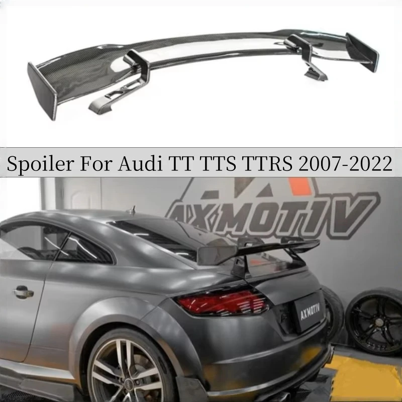 Real Carbon Fiber Spoiler For Audi TT TTS TTRS 2007-2022 Wing Lip ...