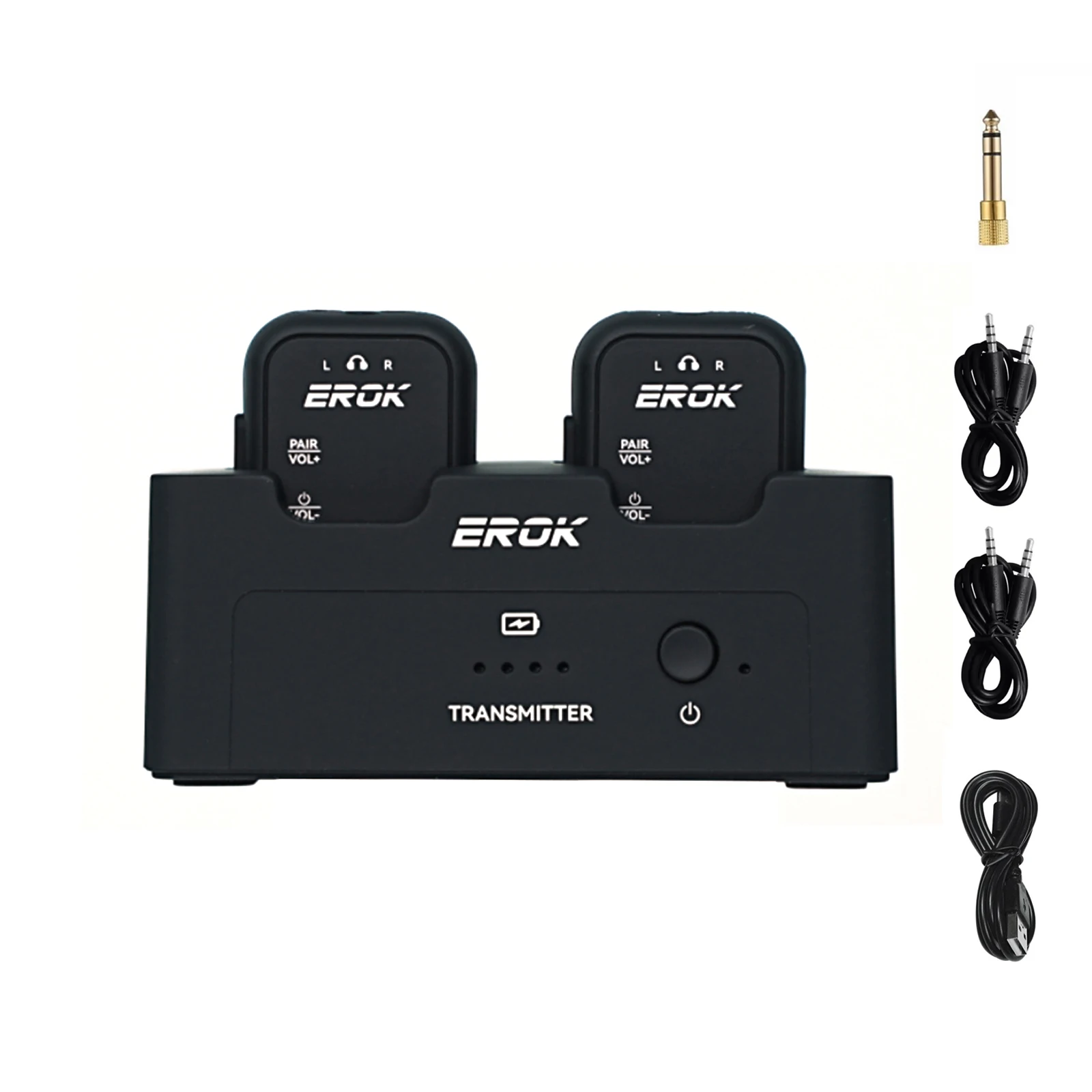 EROK WP-12 2.4GHz Wireless In-Ear Monitoring System|1Tx+2Rx System w ...