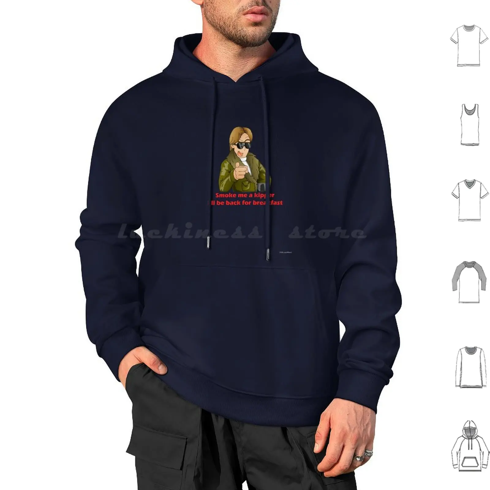 Ace Rimmer Smoke Me A Kipper Hoodie Cotton Long Sleeve Red Dwarf Dwarf ...