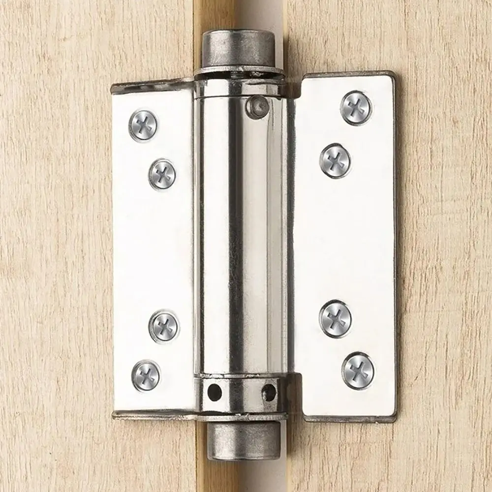 1Pcs Double Opening Door Hinge Automatic Closing Thickened Spring ...