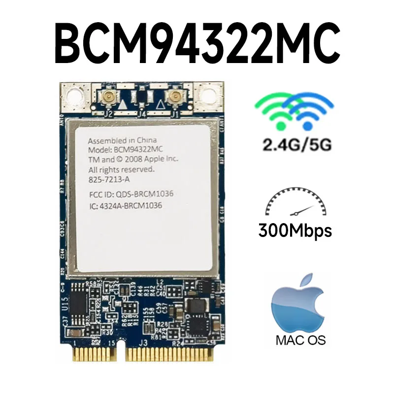 BCM94322MC-Wireless-WIFI-Card-For-MB988Z-A-PCI-E-wifi-300M-BCM94322 ...