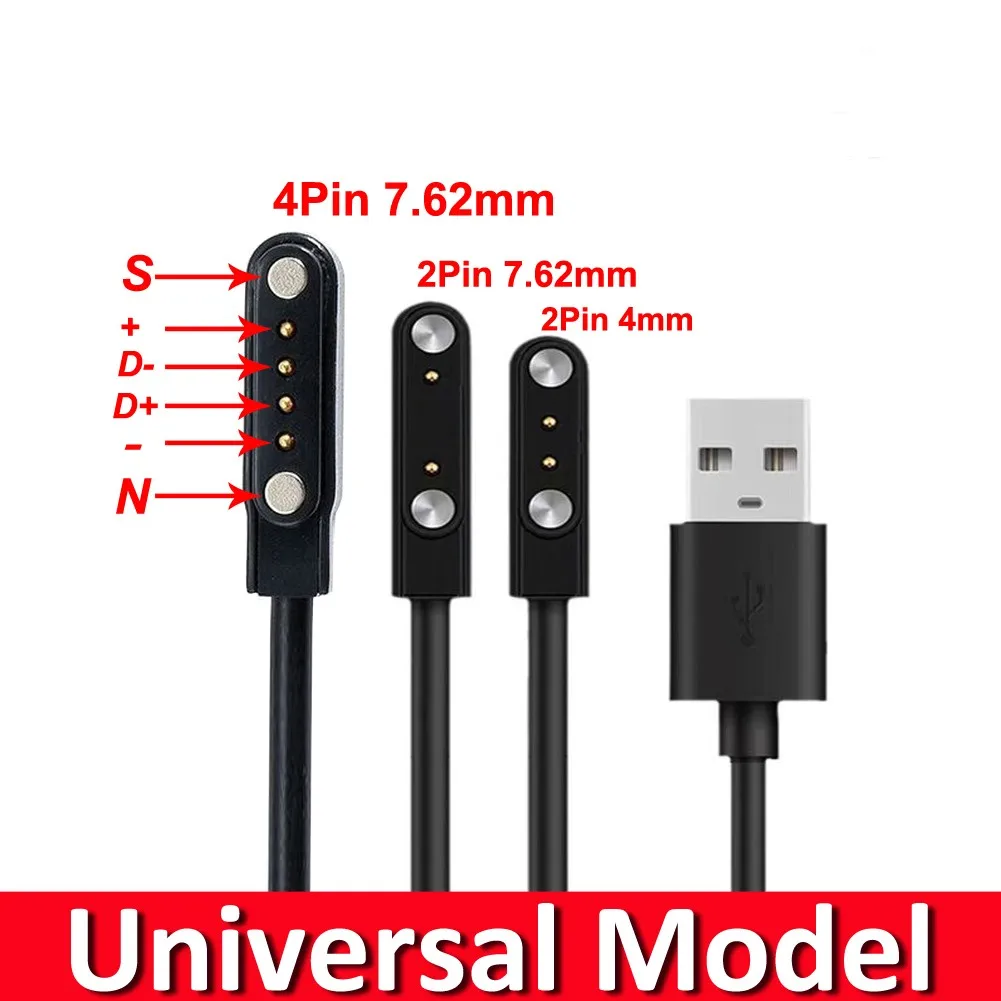 Universal-2Pin-4mm-7-62mm-4Pin-Strong-Magnetic-Charge-Cable-USB ...