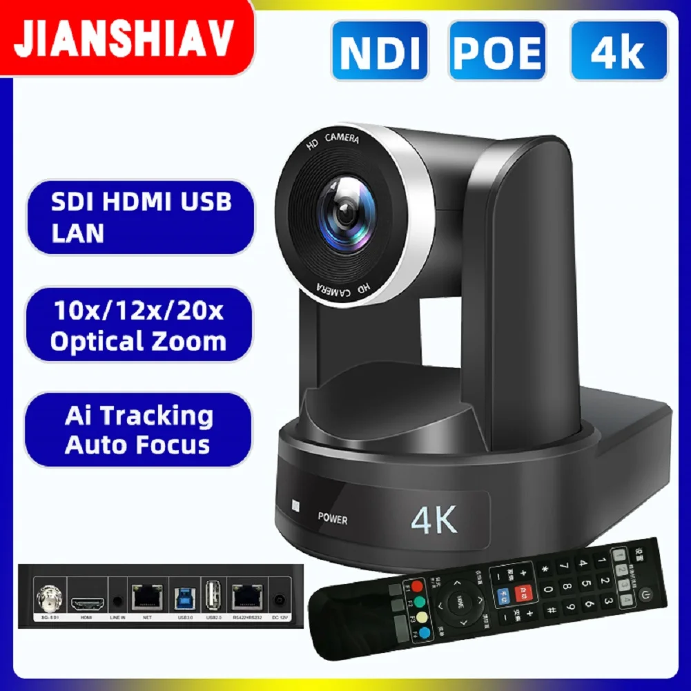 IP-Live-Streaming-Camera-1080P-4K-C-mera-NDI-PTZ-Zoom-10X-HDMI-SDI-USB ...