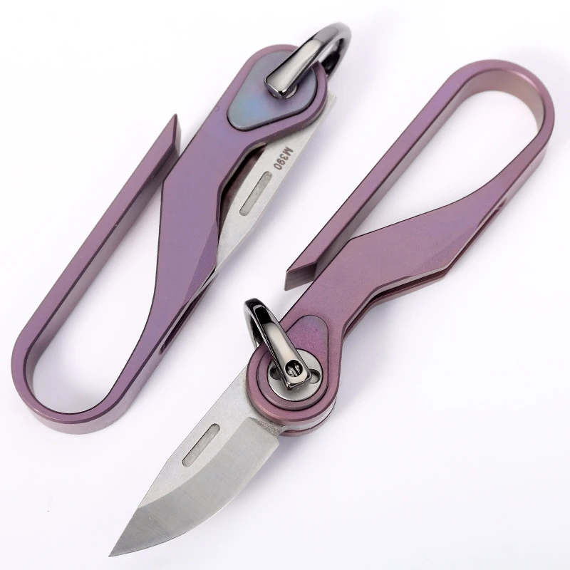 Outdoor Portable Multi Tools Titanium Alloy Keychain Small Knife Mini ...