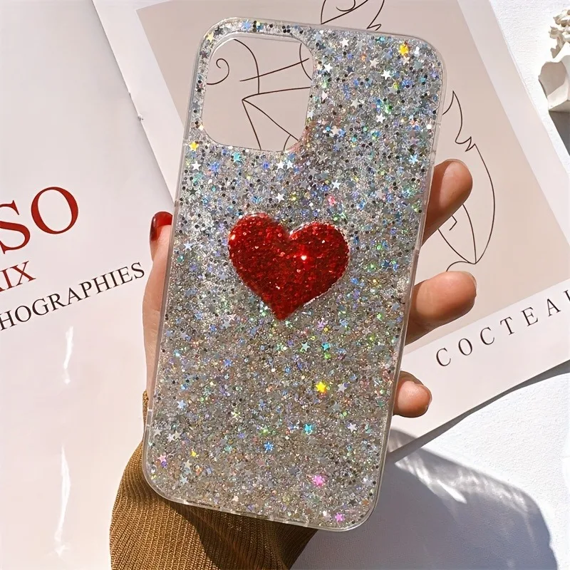 Luxury-Cute-Glitter-3D-Love-Heart-Epoxy-Phone-Case-For-iPhone-15-14-13 ...