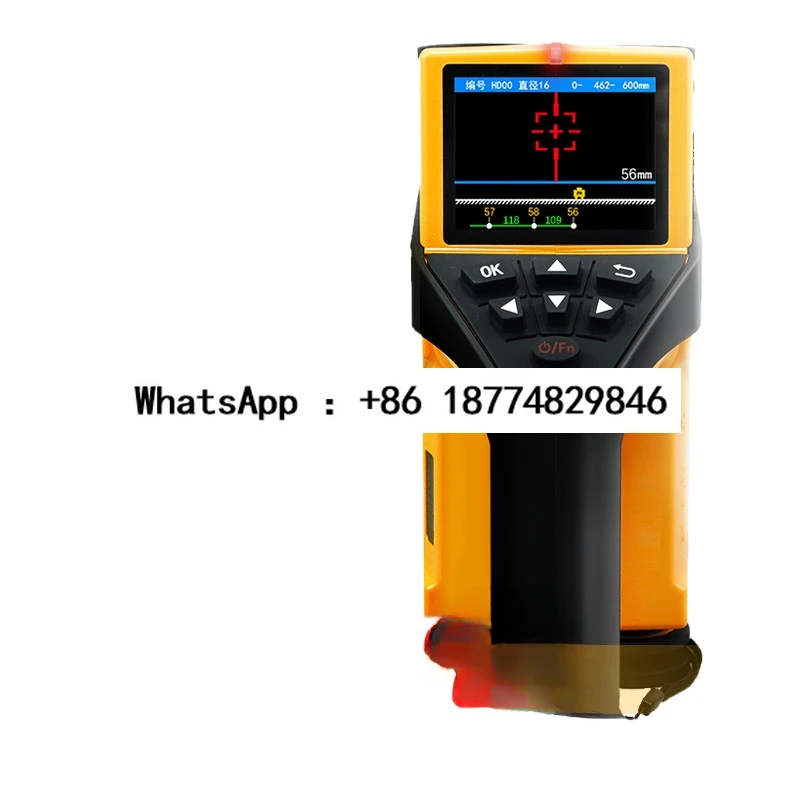 Concrete wall reinforcement position detector, protective layer ...