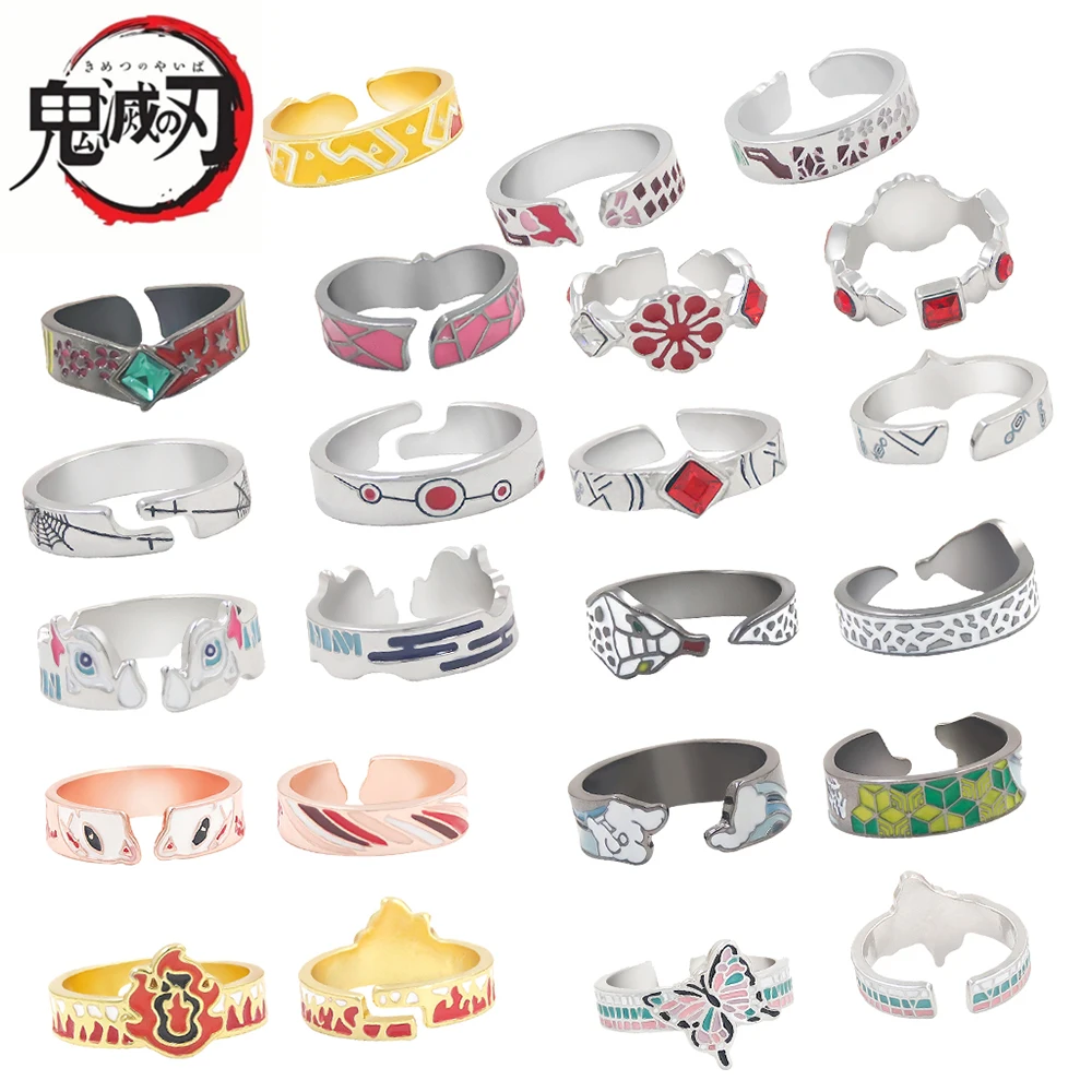 Kimetsu-No-Yaiba-Demon-Slayer-Rings-Kamado-Tanjirou-Kocho-Shinobu ...