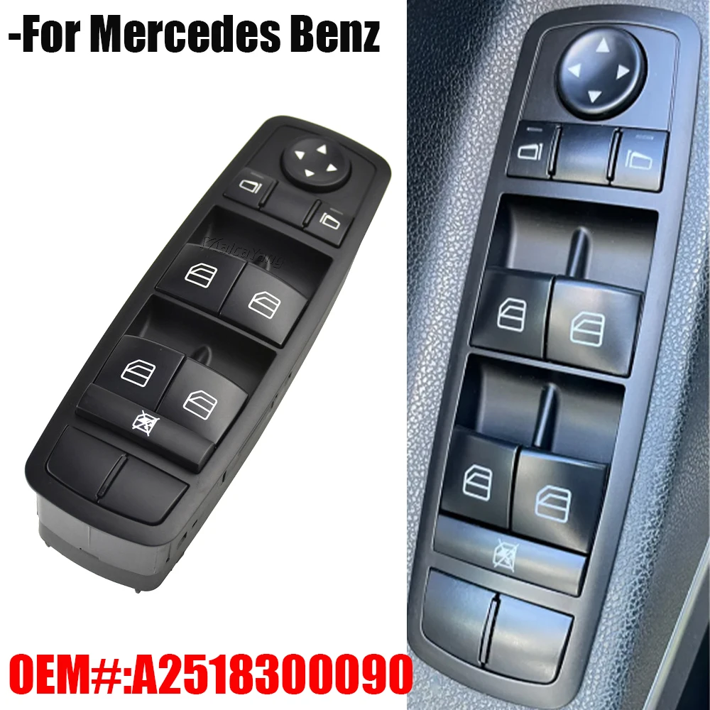 Front Power Window Lifter Switch Button For Mercedes W164 ML GL R Class ...