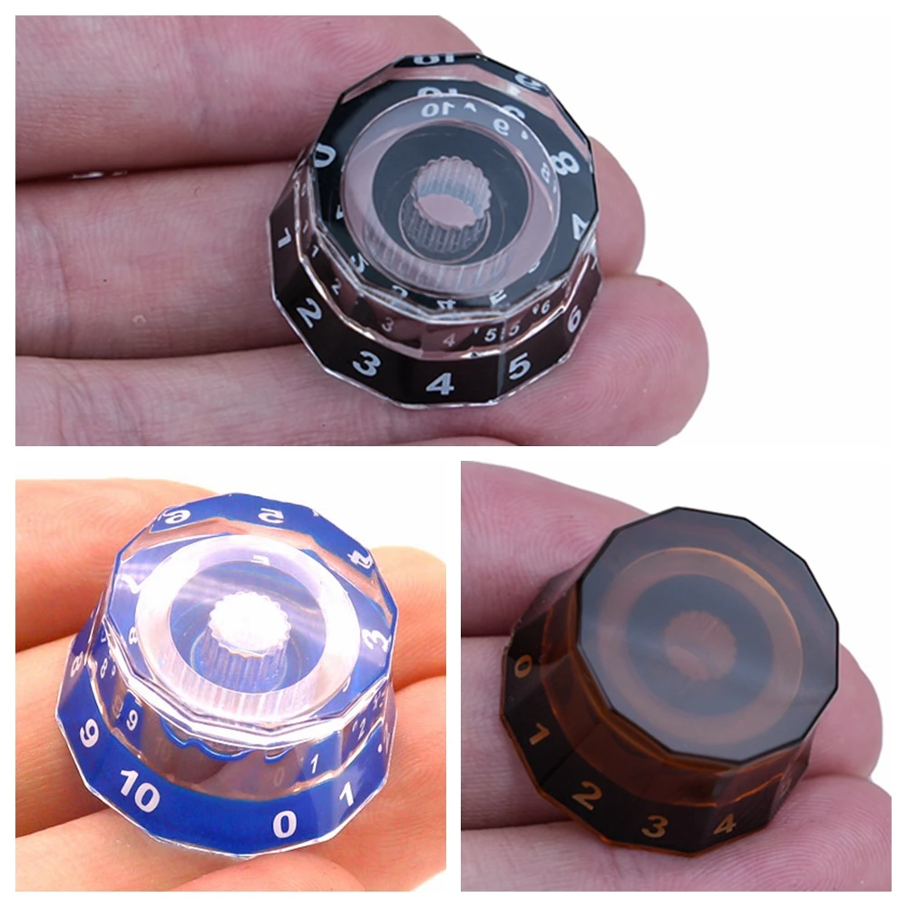 1pcs Electric Guitar Knobs Speed Volume Tone Control Knobs Lampshade ...
