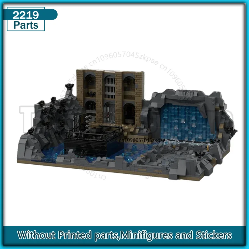 Popular Hero Movie Moc Building Blocks Batcave Scene Model Technology ...