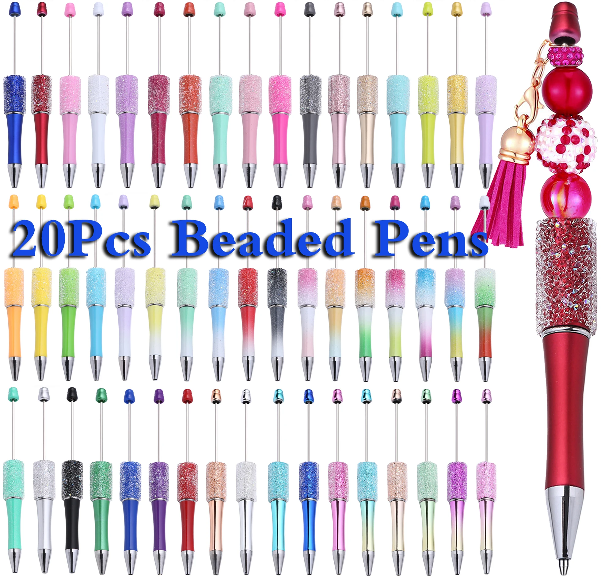 20Pcs-Full-Star-Beaded-Pen-Wholesale-Creative-DIY-Handmade-Sticker-Set ...