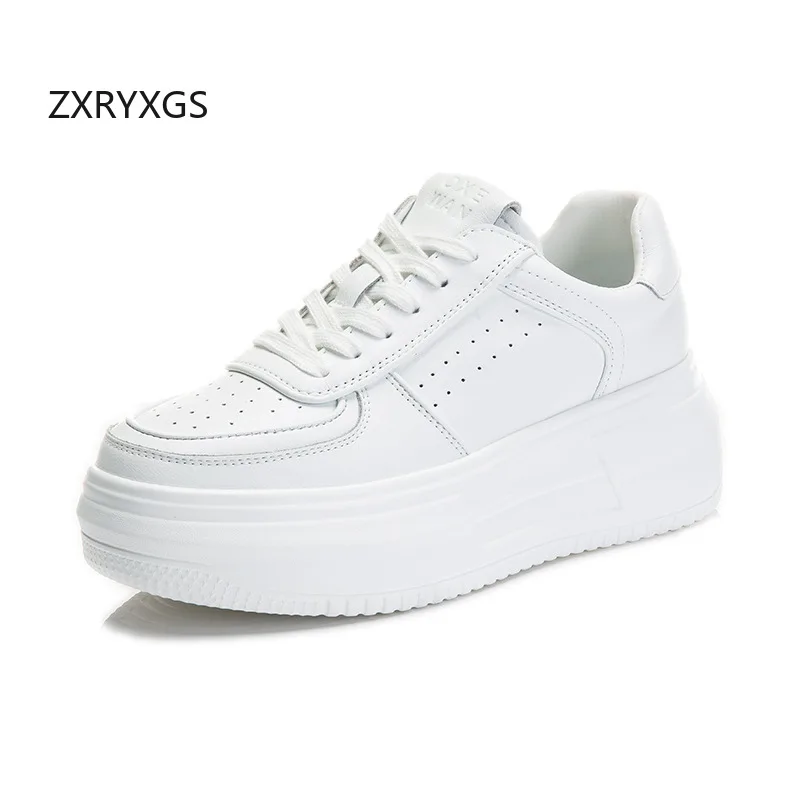ZXRYXGS Genuine Leather Single Shoes White Sneakers Leisure Shoes 2025 ...