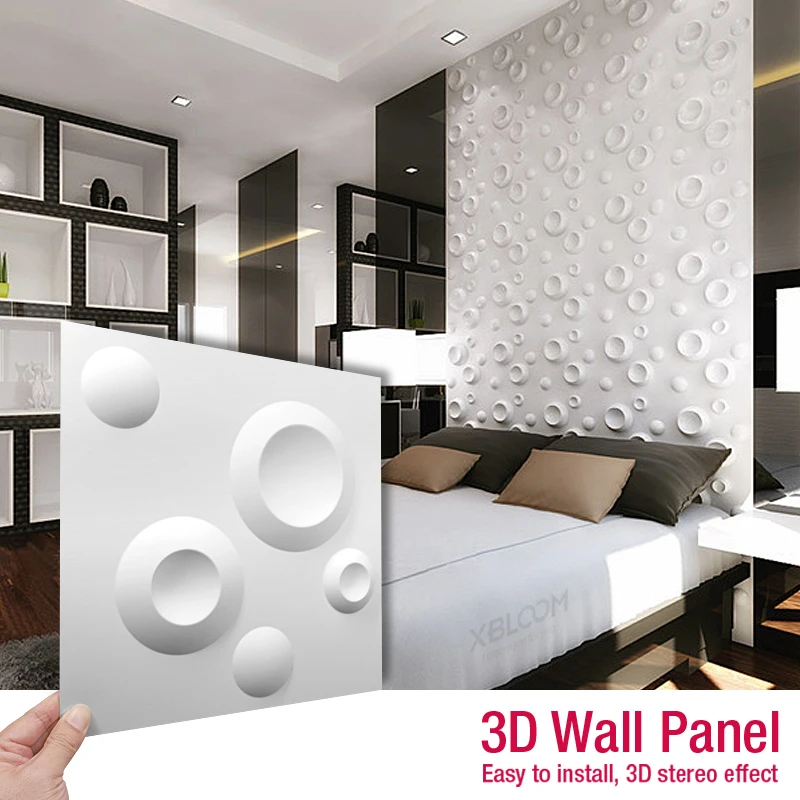 30x30cm 3D Wall Panels Mars space mold 3D embossed home wall decorative ...