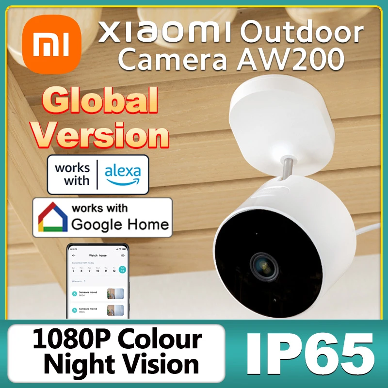 New Xiaomi Outdoor Camera AW200 1080p Hd Color Night Vision Waterproof ...