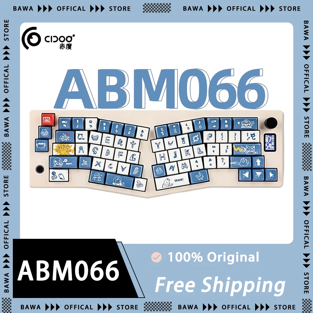 Cidoo-Abm066-Alice-Keyboard-Tri-Mode-Wireless-Bluetooth-Mechanical-Gasket-Keyboard-Accessory-For ...