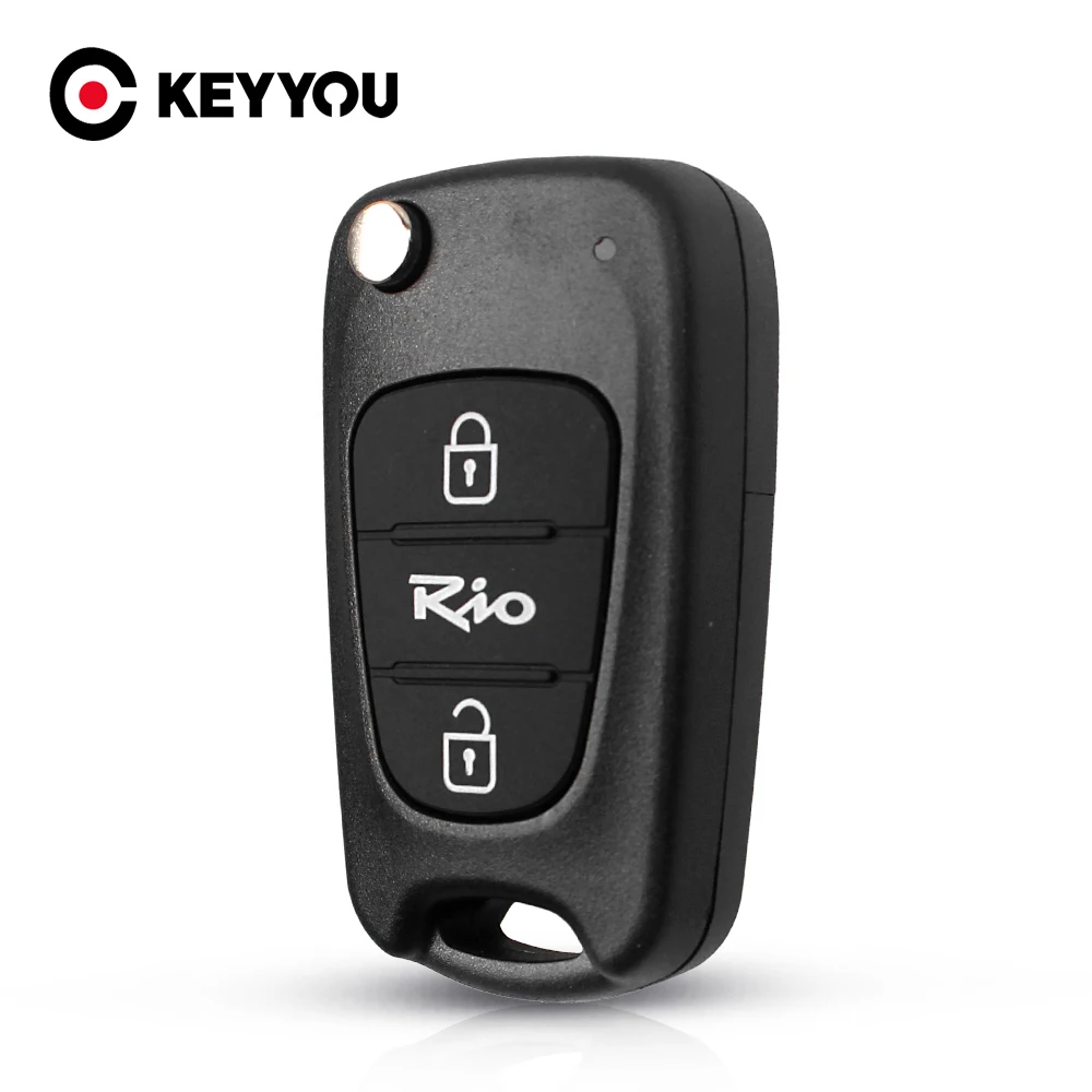 KEYYOU-Replacement-Flip-Folding-Key-Case-Blank-Remote-Fob-Key-Shell-For ...