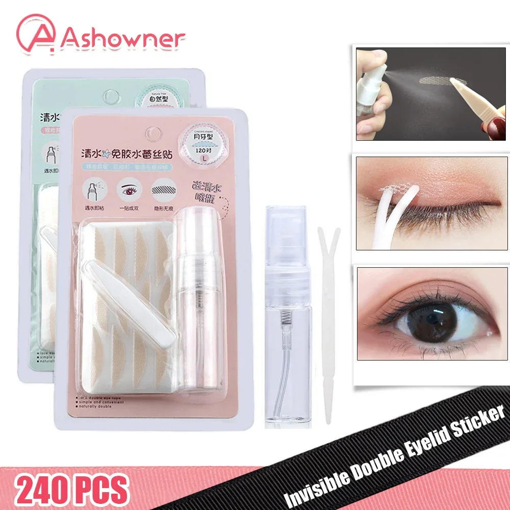 240pcs-Invisible-Double-Eyelid-Sticker-Natural-Eye-Lift-Mesh-Lace ...