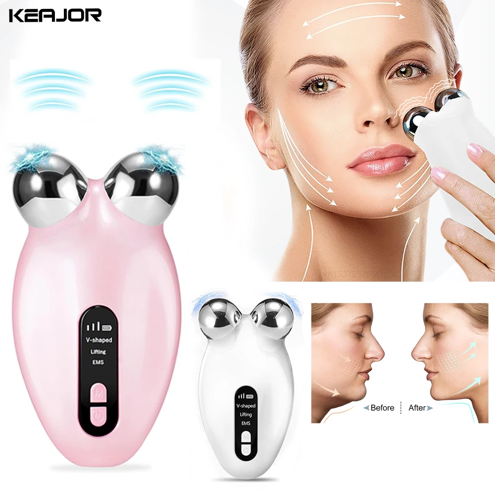 Face-Massager-EMS-Microcurrent-Lifting-Roller-For-Facial-Double-Chin ...