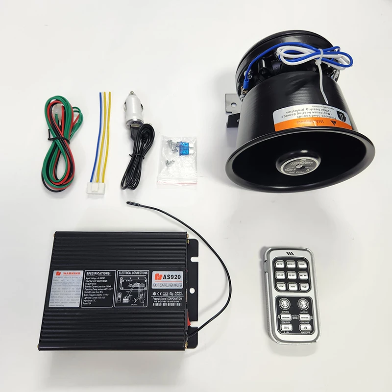200W-Car-Siren-Horn-12V-24V-Police-Sirens-18-Sound-Signal-Ambulance ...