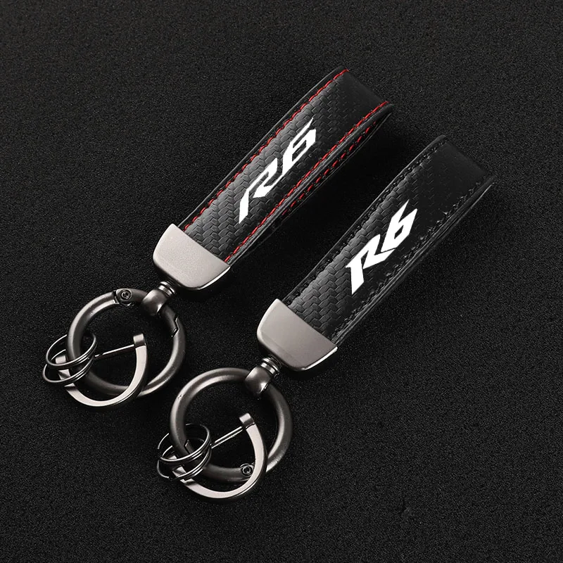 High-Grade-Carbon-Fiber-Motorcycle-Keychain-Holder-Keyring-for-yamaha ...