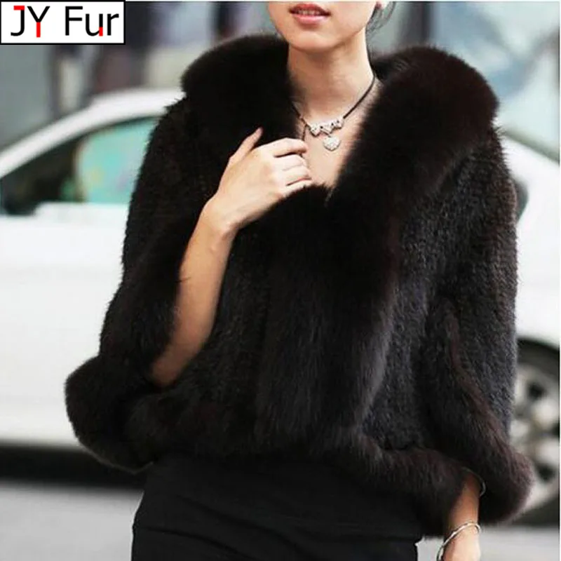 Luxury-Ladies-Autumn-Winter-Genuine-Knitted-Mink-Fur-Shawls-Fox-Fur ...