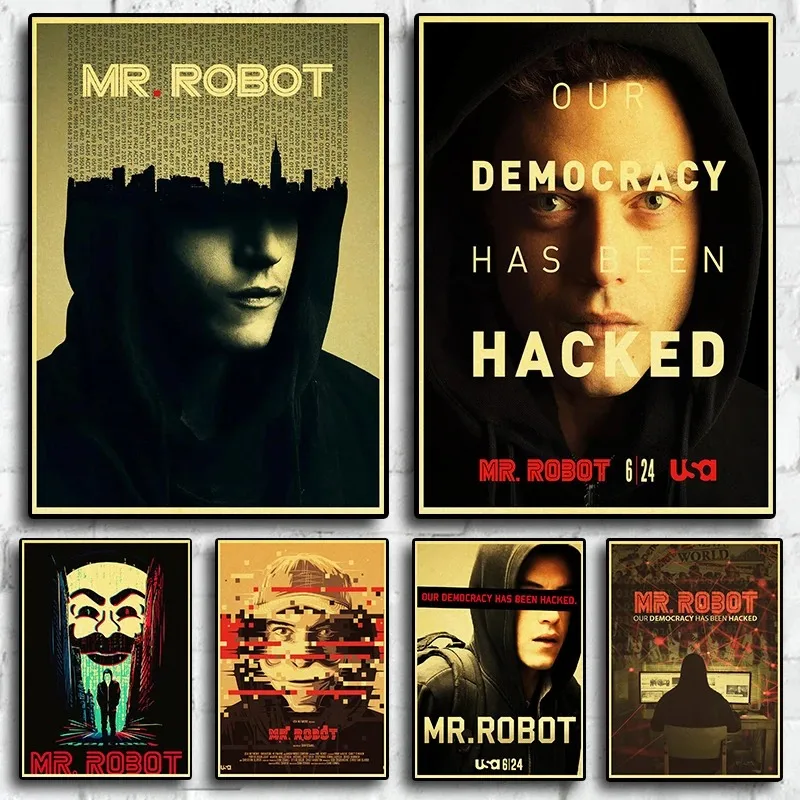 Classic-American-Movie-Mr-Robot-Character-Retro-Painting-Art-Home-Wall-Decor-Picture-Living ...