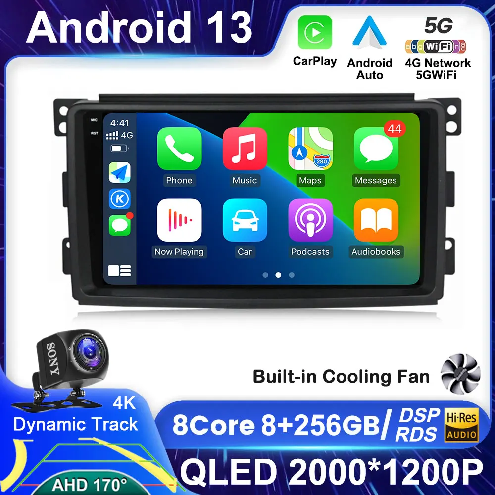 Android 13 For Smart Fortwo W451 2006~2009 Stereo Car Radio Video Wifi ...