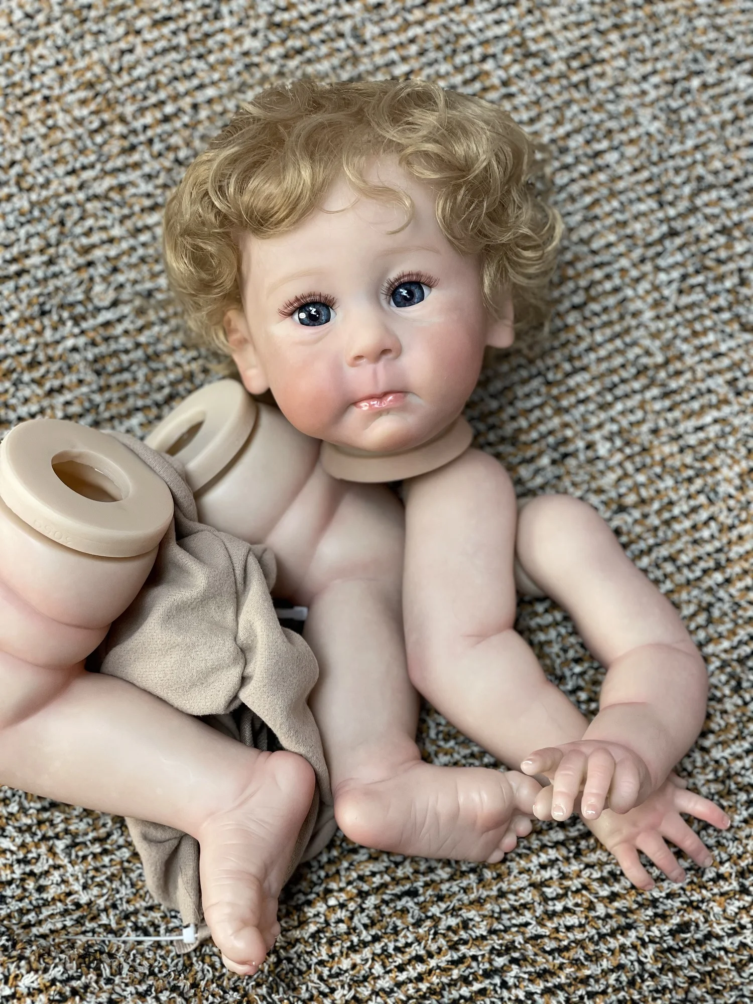 55cm-DIY-Huxley-Kit-Reborn-With-Rooted-Hair-Handmade-Painted-Skin ...