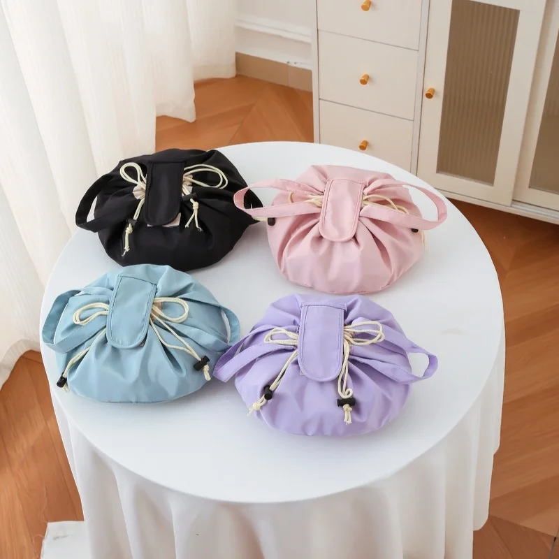 Large Capacity Upgraded Handheld Lazy Makeup Bag Drawstring Bag with ...