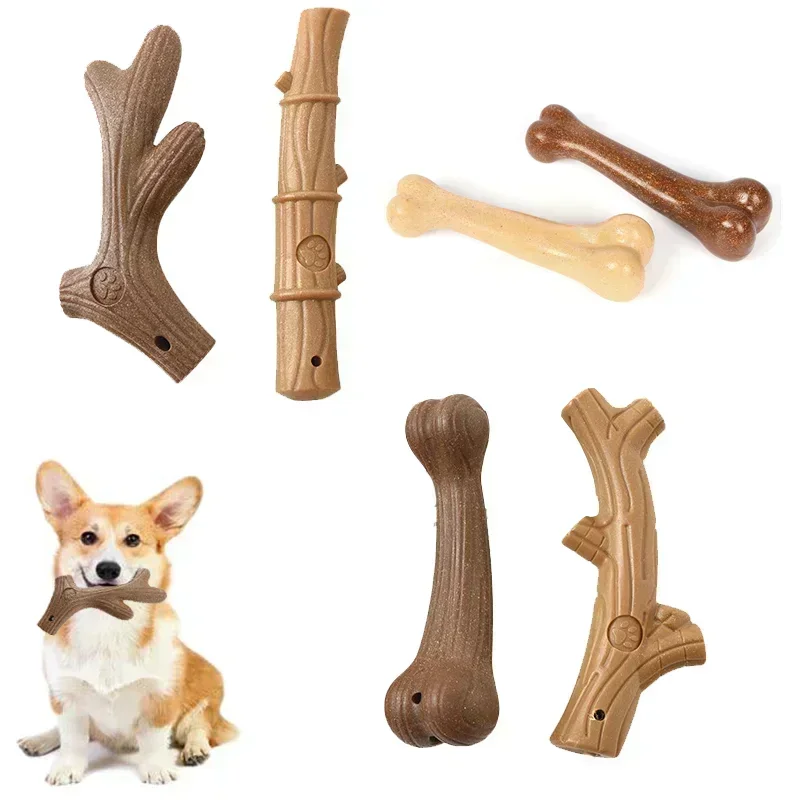 Pine Wood Deer Antlers Dog Chew Toys for Aggressive Chewers Dog Chewing ...