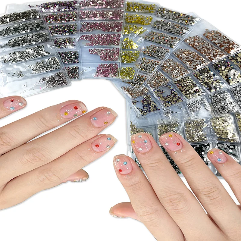 Mix-Sizes-AB-Crystals-Glass-Nail-Rhinestone-Flatback-Stone-Decoration ...