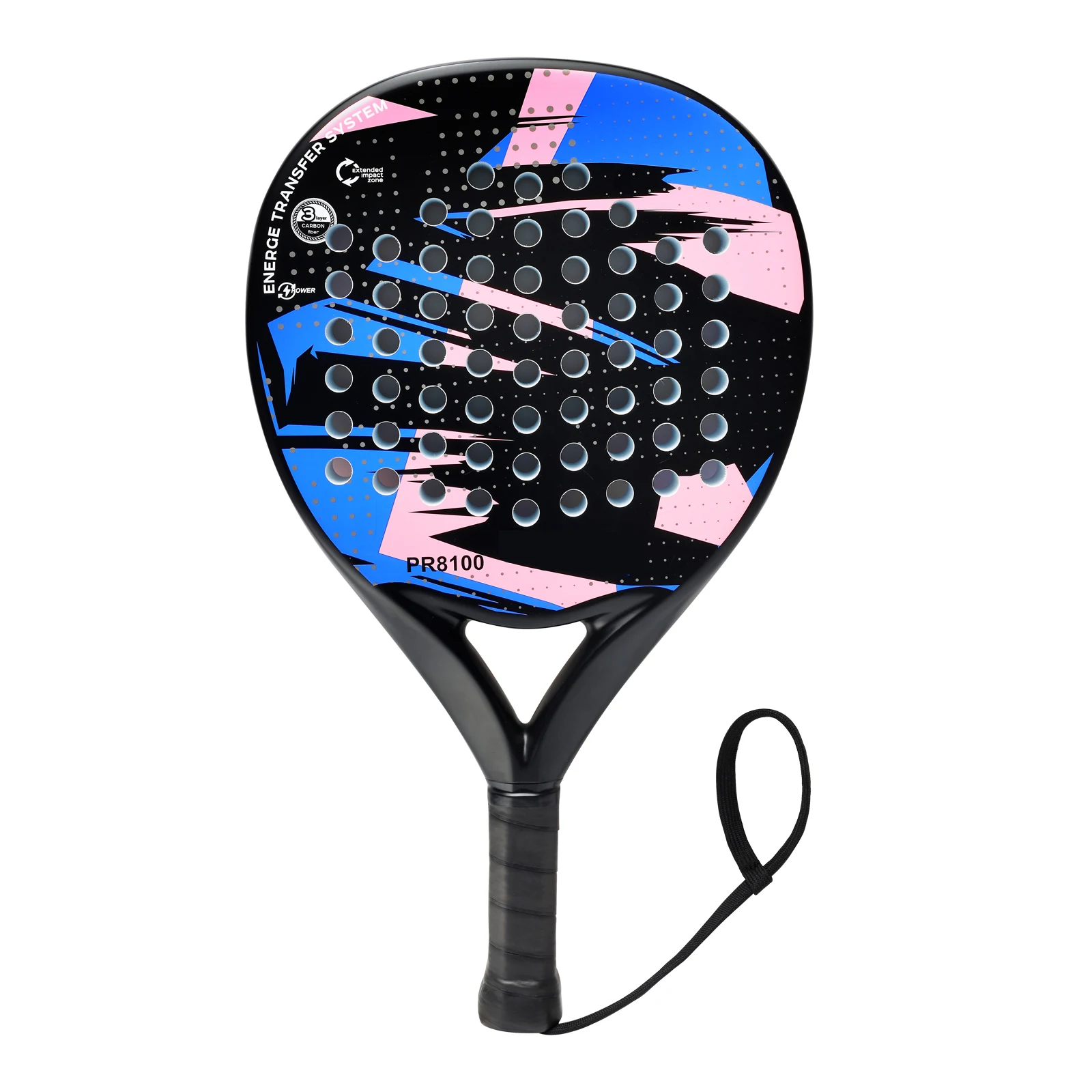 Padel Racket Carbon Fiber Surface with EVA Memory Flex Foam Core ...