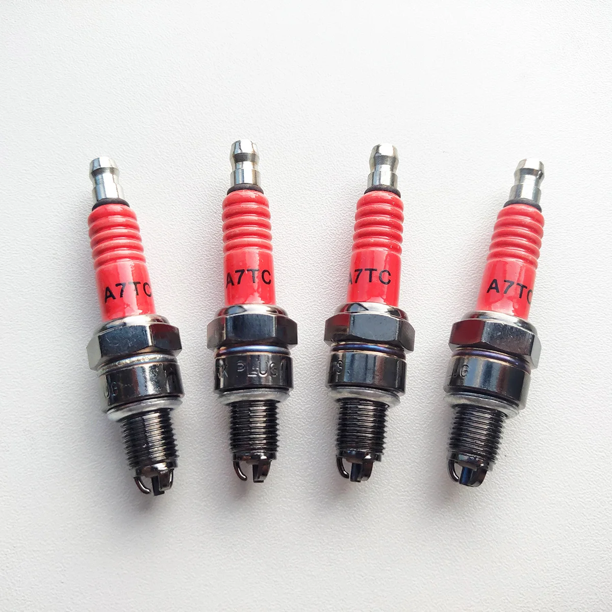 2-4pcs-A7TC-Spark-Plugs-3-Electrode-Spark-Plug-For-GY6-50cc-150cc-ATV ...