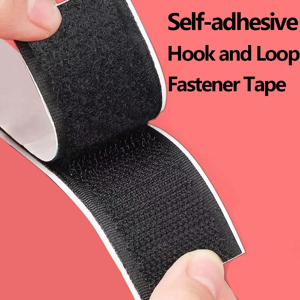Touch-fastener-With-Glue-Fabric-Tape-Self-Adhesive-Hook-and-Loop ...