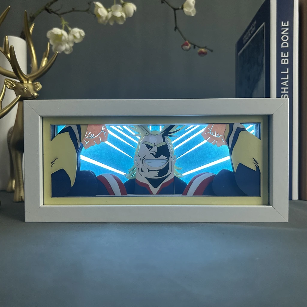 Anime Light Box My Hero Academia All Might Face for Bedroom Decor Manga ...
