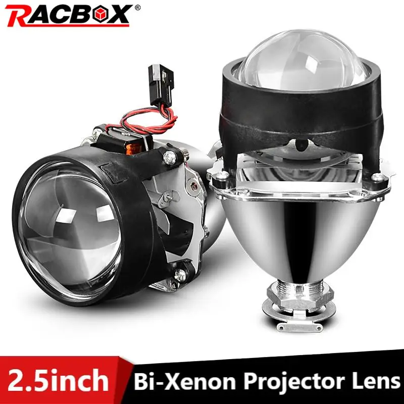 2-5-Inch-Car-HID-Bi-xenon-Projector-Lenses-H1-Xenon-Bulbs-Retrofit-Hi ...