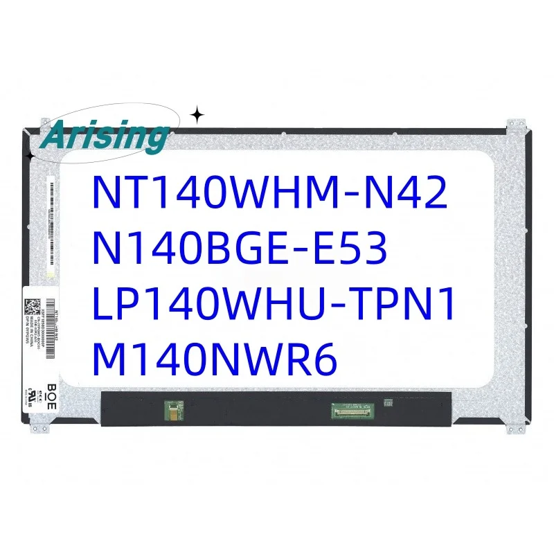 14 Inch NT140WHM-N42 N140BGE-E53 M140NWR6 30Pin 1366x768 LCD LED ...