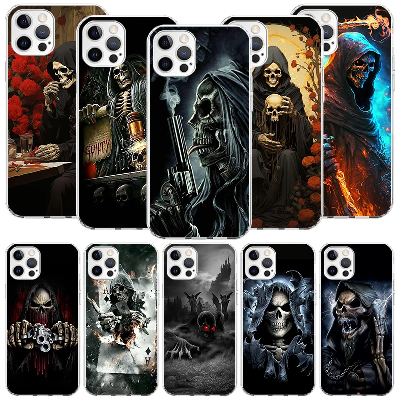 Reaper-Skull-Skeleton-Gun-Phone-Case-For-iPhone-16-15-Plus-11-14-Pro ...