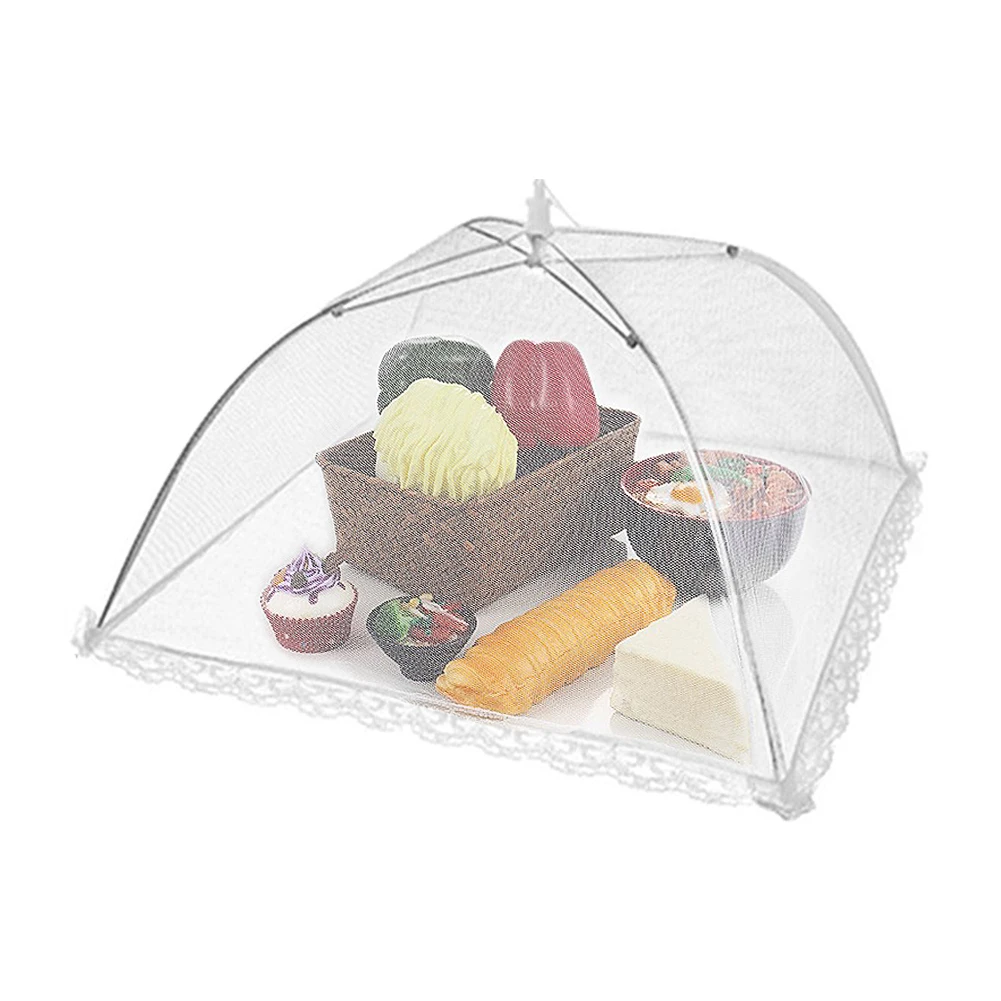 Food-Covers-Mesh-Foldable-Kitchen-Anti-Fly-Mosquito-Tent-Dome-Net ...