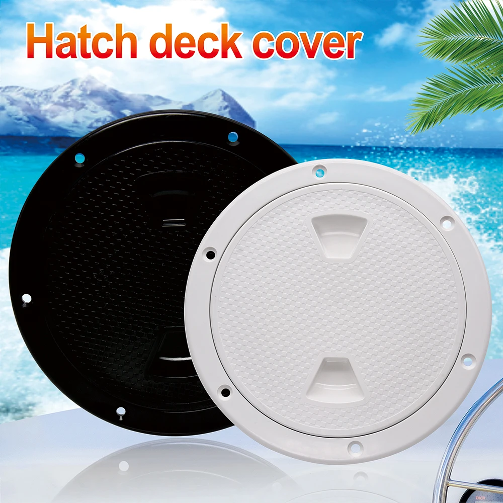 ABS-Round-Hatch-Cover-White-4-6-8-Deck-Plate-Non-Slip-Screw-Out-Deck ...