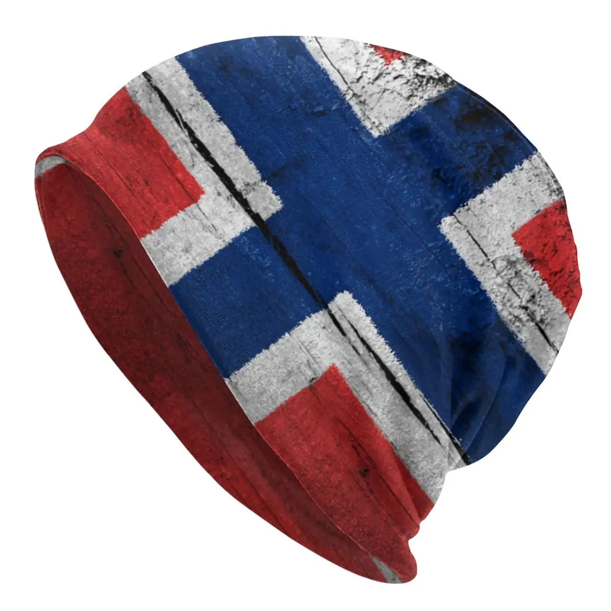 Custom Unisex Winter Warm Bonnet Homme Knitted Hats Street Norway Flag ...
